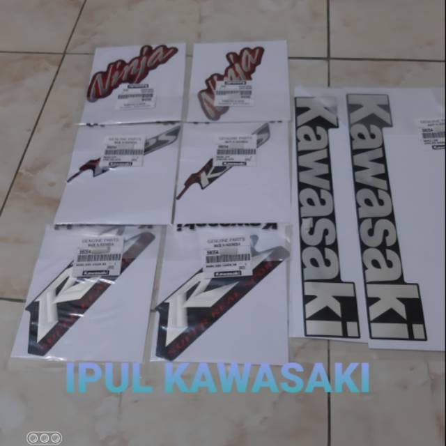 Jual Stiker striping decal ninja rr old tahun 2009 hitam original ...