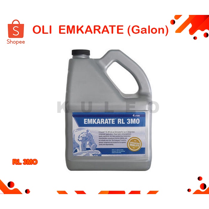 Jual Oil Emkarate RL 3MO - oli emkarate type MO3 Kemasan galon | Shopee ...