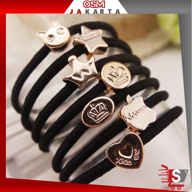 Jual OSM JKT K620 Ikat Rambut Hitam Fashion Korea / Ikat Rambut ...