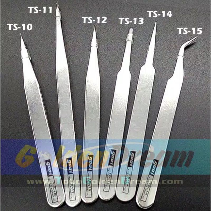 Jual Pinset Lurus Pinset Bengkok Gooi TS-10 TS-11 TS-12 TS-13 TS-14 TS ...