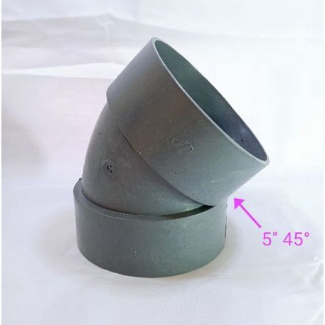 Jual Knie D 5" 45 Derajat SUPERLON / Knie D 5 45 SLON / KNEE PVC / Elbow 5 inch 45 deg | Shopee ...