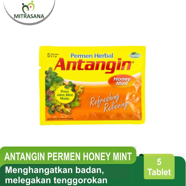 Jual Antangin Permen Herbal Honey Mint Sachet isi 5 Tablet Hisap ...