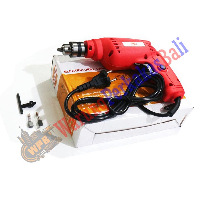 Jual IWA Mesin Bor Listrik 10MM Bolak Balik Electric Drill SH30 Bor Kayu Besi 10mm | Shopee ...