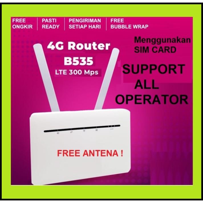 Jual Home Router 4G Modem B525 300Mbps Lte Not Huawei | Shopee Indonesia