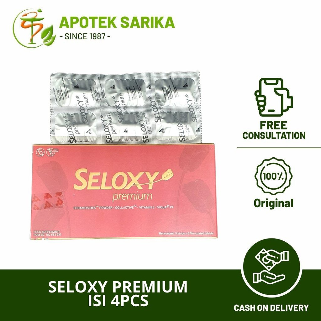 Jual Seloxy premium 1 strip isi 6pcs (antioksidant lengkap kesehatan ...