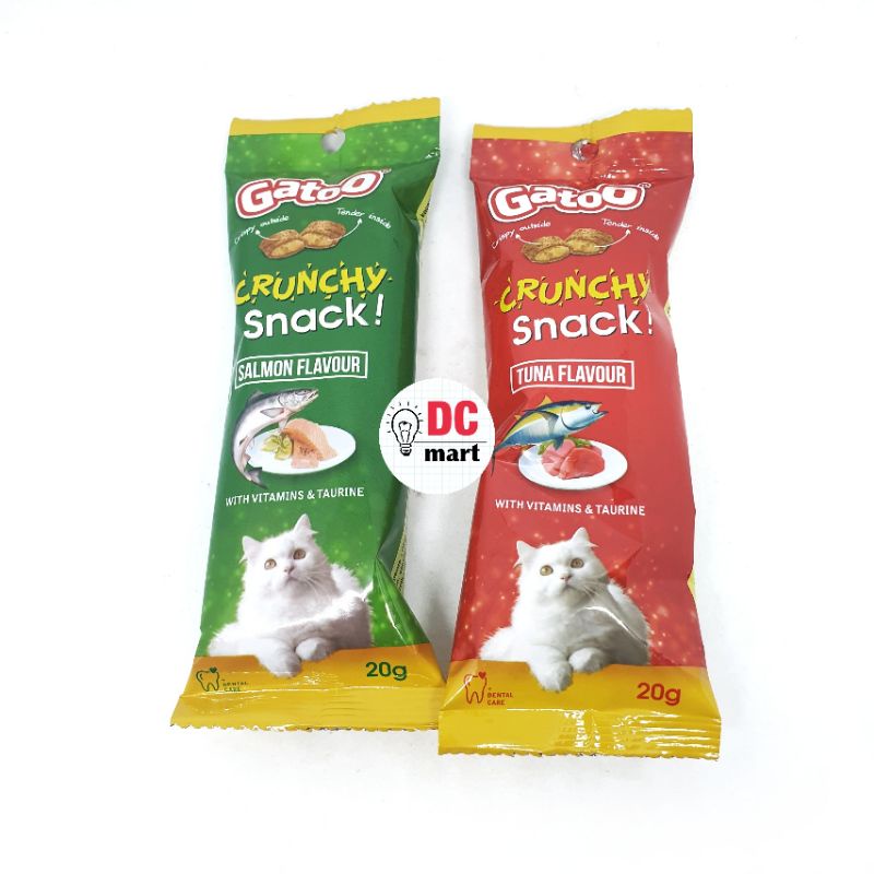 Jual GATOO CRUNCHY SNACK 20 Gram / Snack Camilan Kucing Kering | Shopee ...