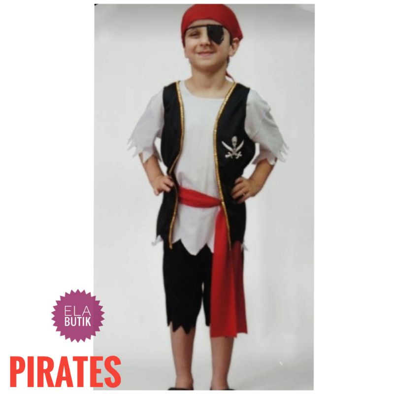 Jual kostum bajak laut-pirates-anak-kostum halloween | Shopee Indonesia