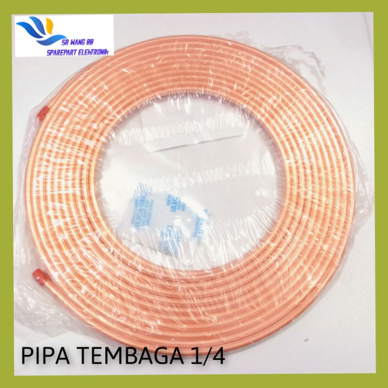 Jual Pipa AC tembaga 1/4" X 0,40mm 15m ( Harga 1 rol ) | Shopee Indonesia