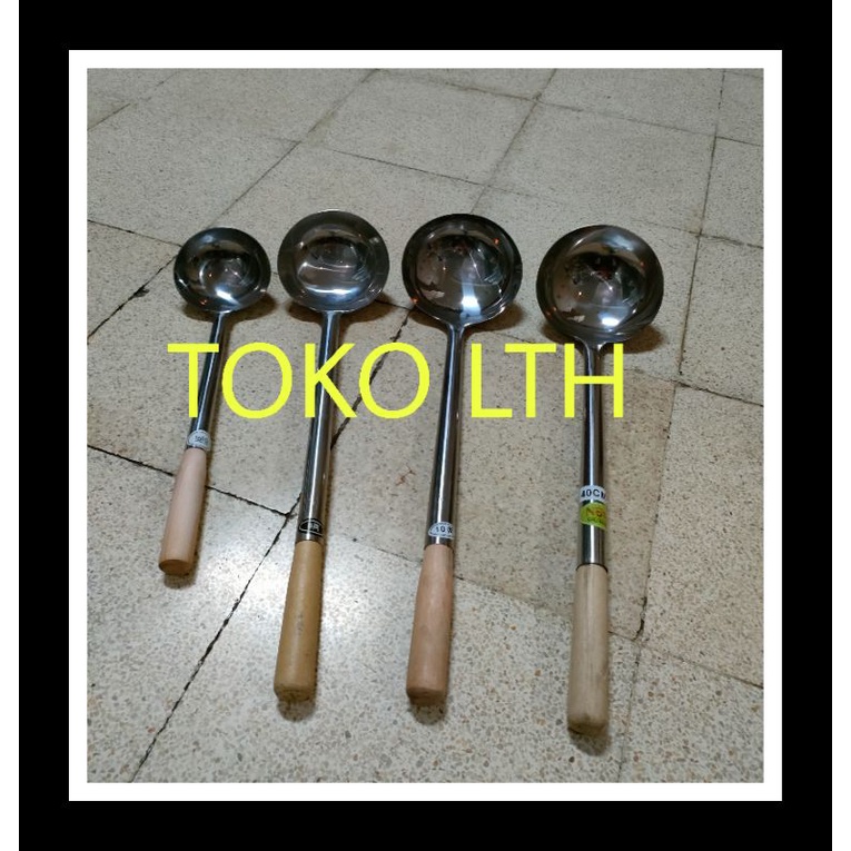 Jual SINDUK IRUS CENTONG SAYUR KUAH MIE BASO STAINLESS LADLE SUP ...