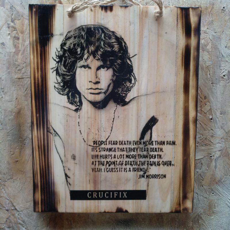 Jual LUKISAN VINTAGE JIM MORRISON HIASAN KAFE CAFE RESTO KAMAR STUDIO ...