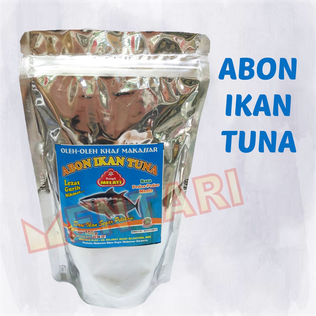 Jual Abon Ikan Tuna 100 Gr Kemasan Foil - Bunga Melati | Shopee Indonesia
