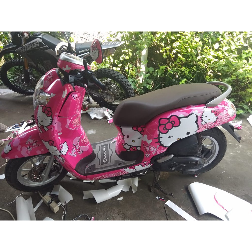 Jual Decal Sticker SCOOPY Decal Scoopy Fi - Scoopy Terbaru Desain Hello ...