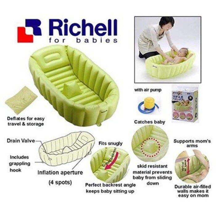 Jual Richell Soft Baby Bath Tub | Shopee Indonesia