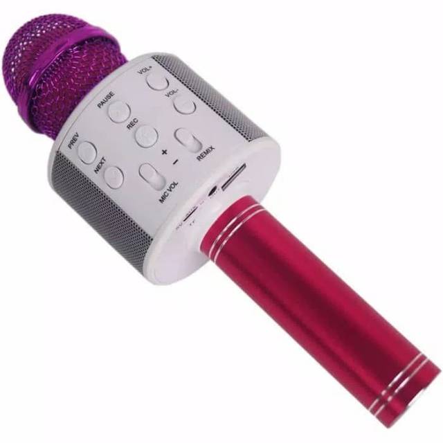 Jual Mic Karaoke Portable Wireless WS858 - Pink | Shopee Indonesia