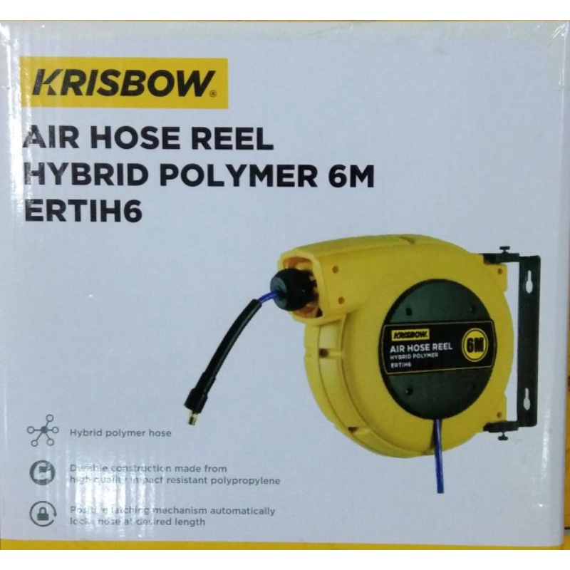 Jual AUTOMATIC AIR HOSE REEL 6M 9M 15M HYBRID POLI KRISBOW | Shopee Indonesia
