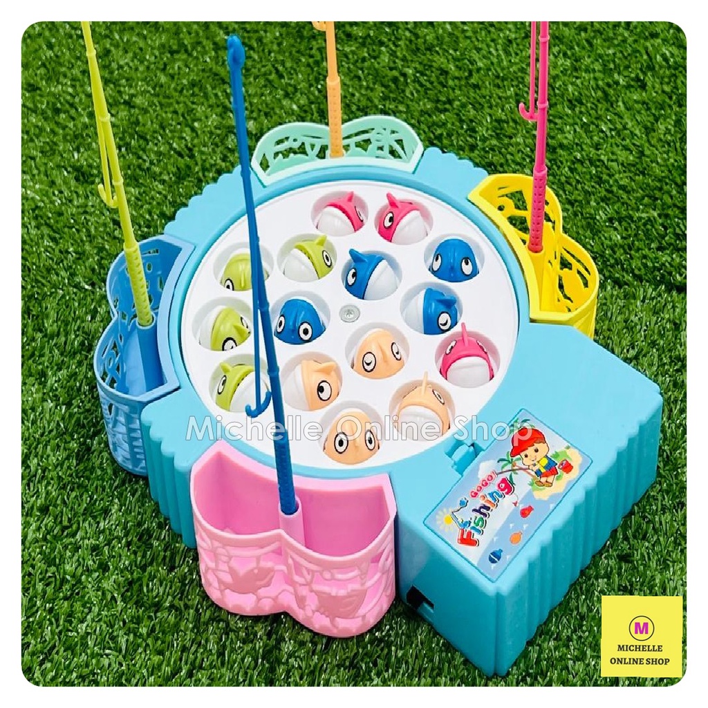 Jual Mainan pancing ikan fishing games / Mainan Pancingan Ikan Baterai ...