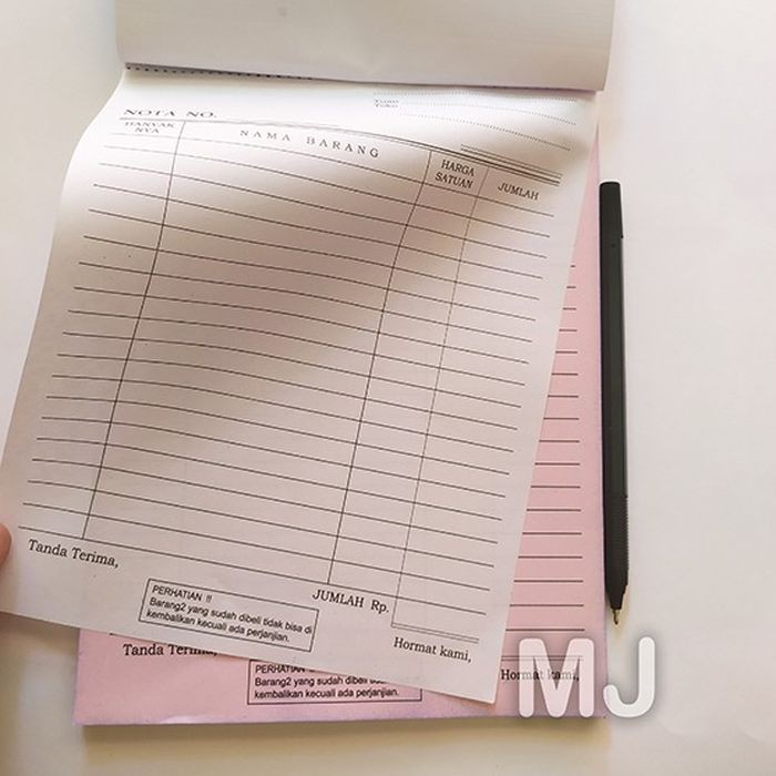 Jual Bon Nota Besar Rangkap 2 (Carbonized) / Nota setengah folio 2 ...