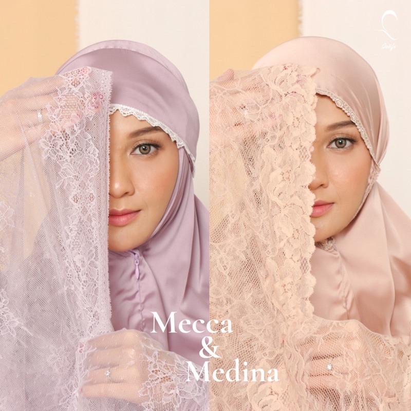 Jual QATIFA Mukena Mecca & Medina (Mukena Armani Silk) | Shopee Indonesia