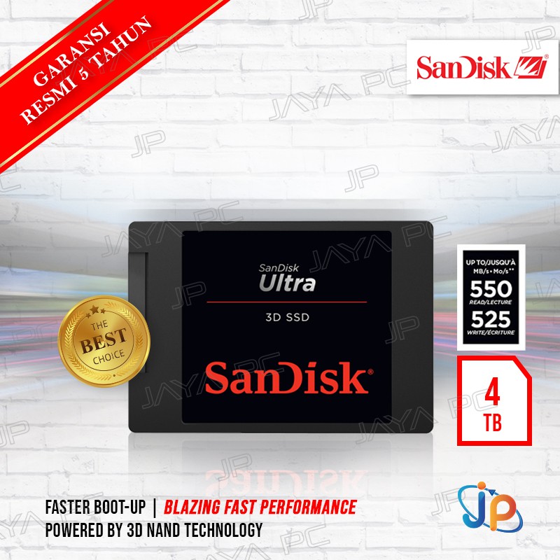 Jual Sandisk SSD Ultra 3D 4TB Sata 3 - Sandisk SSD Ultra 4 TB 2.5 ...