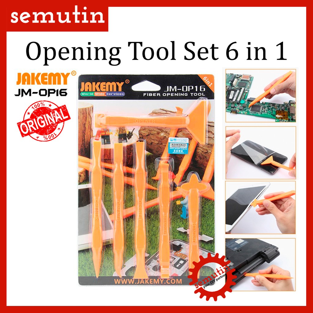 Jual Opening Tool Set 6 in 1 JAKEMY JM-OP16 ORIGINAL / Congkel Hp ...
