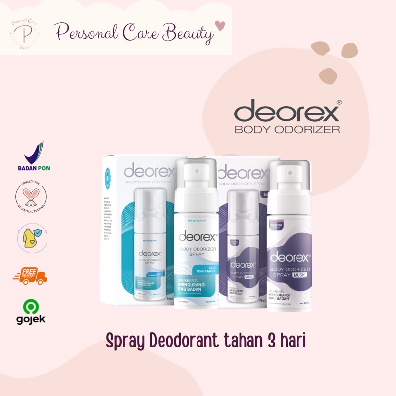 Jual DEOREX Body Odorizer Spray | Shopee Indonesia
