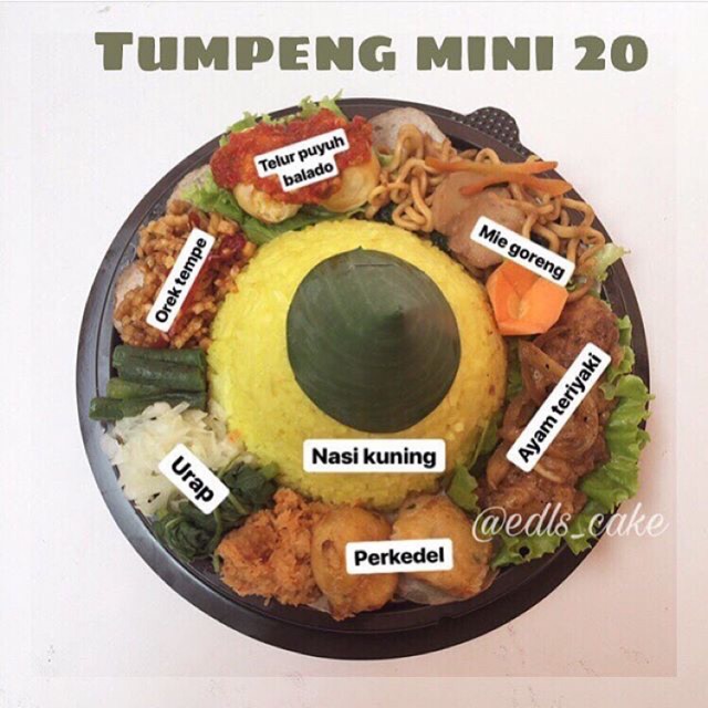 Jual TUMPENG MINI (FREE DESIGN STICKER) | Shopee Indonesia