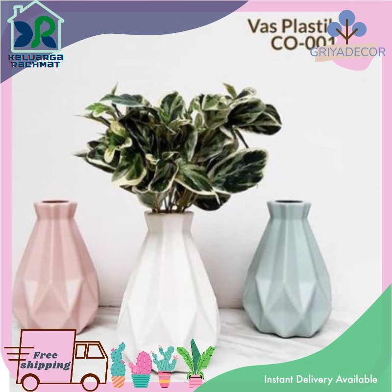 Jual BONTANG VAS BUNGA PRISMA SHABBY PASTEL IKEA MINISO 3505 POT TAWON ...