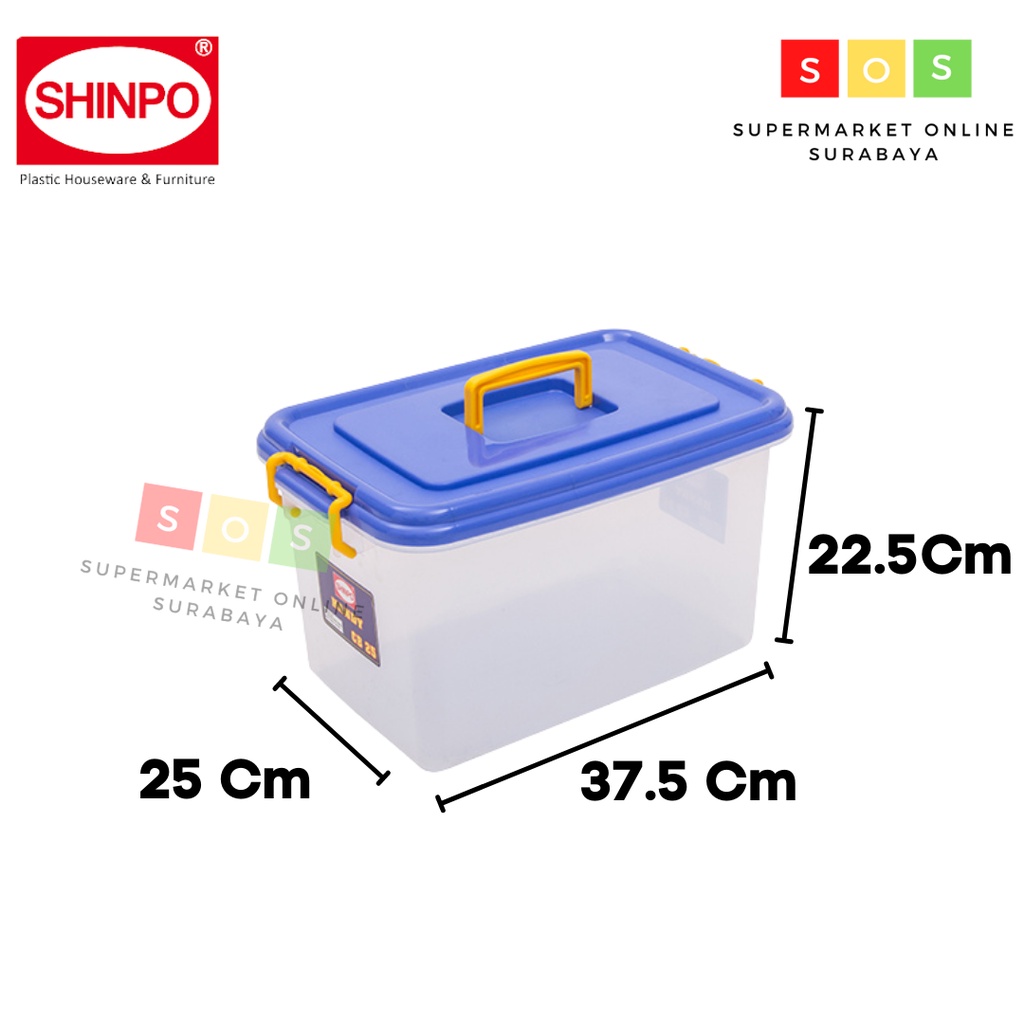 Jual SHINPO SKY CONTAINER BOX (Box Plastik) SHINPO 15 LITER | CB 15 ...