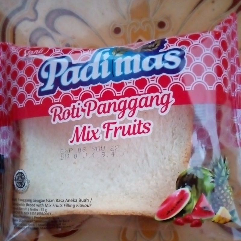 Jual PADIMAS Roti Panggang PADI MAS 65g Viral Lembut Lumer Varian Rasa ...