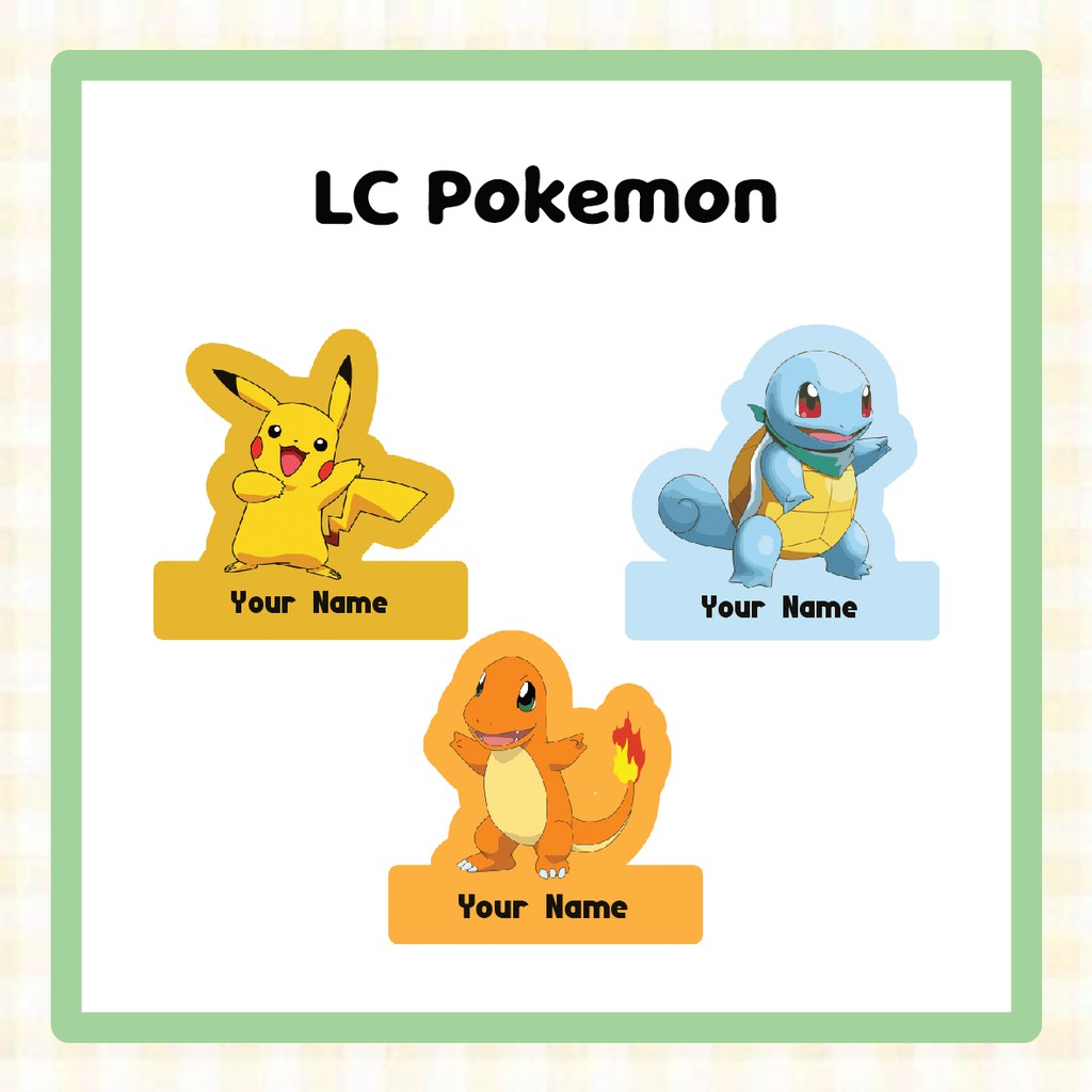Jual [Stiker Label Nama] LC Pokemon | Shopee Indonesia