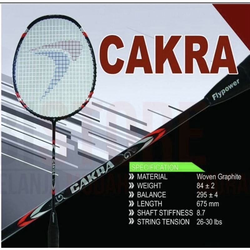 Jual Raket Badminton Flypower Cakra Original (Tas 2R + Kaos FP ...