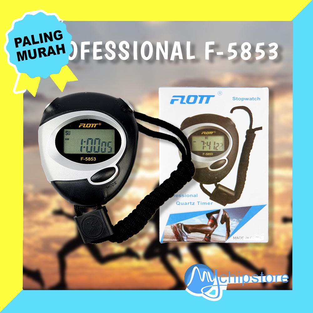 Jual Stopwatch Olahraga Genggam Original FLOTT F-5853 | Shopee Indonesia