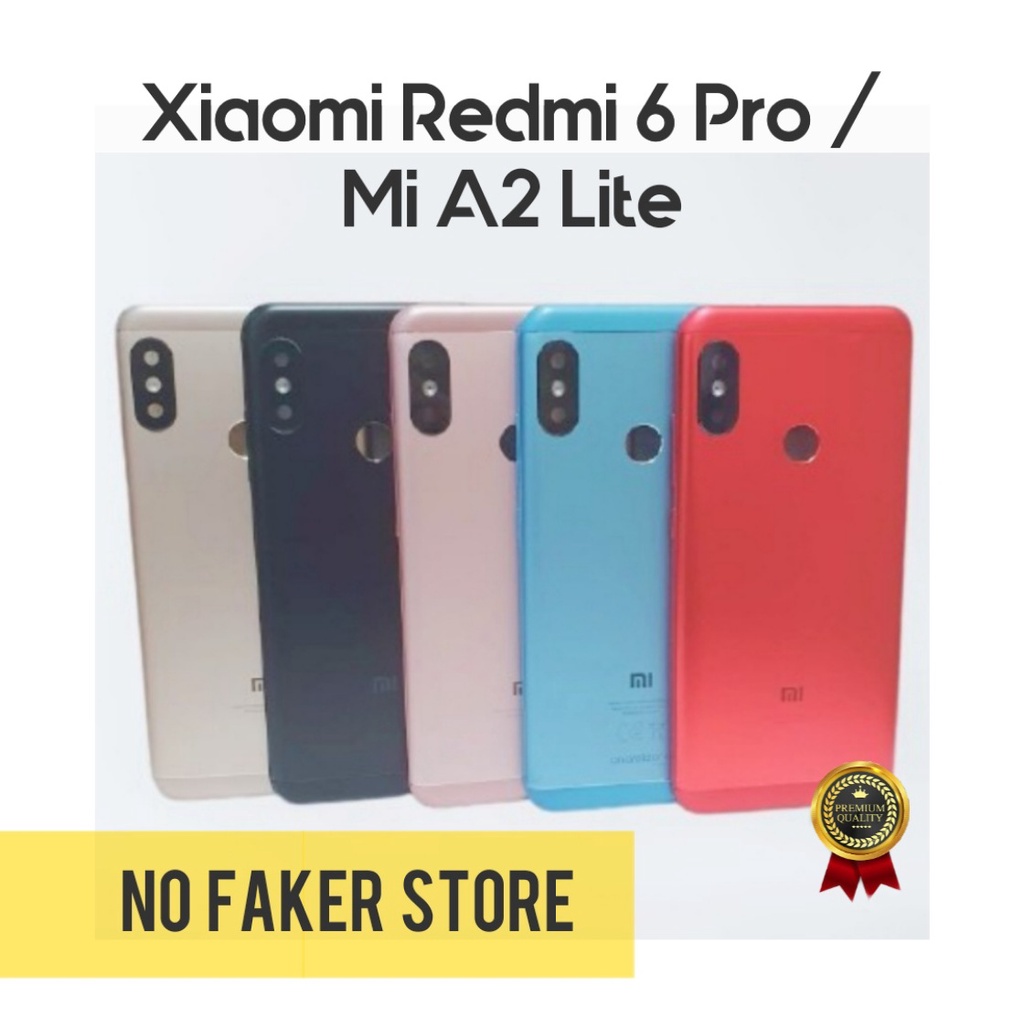 Jual Backdoor / Back Cover Xiaomi Redmi 6 pro | Tutup Casing Belakang Mia2 Lite / Mi A2 Lite ...