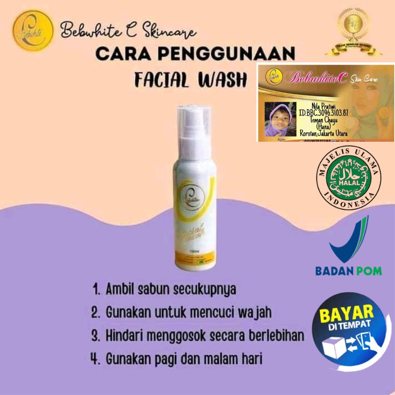 Jual Facial Wash Bebwhite C Glow Acne Skincare 12 Shopee Indonesia