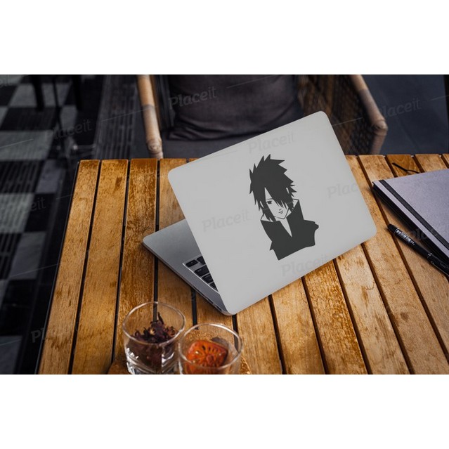 Jual Stiker Siluet Sasuke Uchiha Sharingan Naruto Laptop Cutting ...
