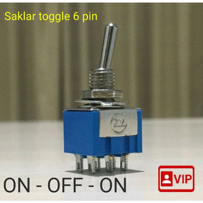 Jual Saklar Toggle 3Pin dan 6 Pin On Off 3A 250V | Shopee Indonesia