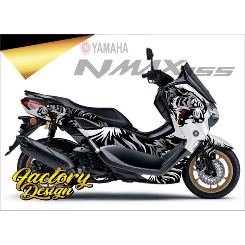 Jual Sticker Decal Yamaha NMAX 155 Motif macan putih variasi | Shopee ...