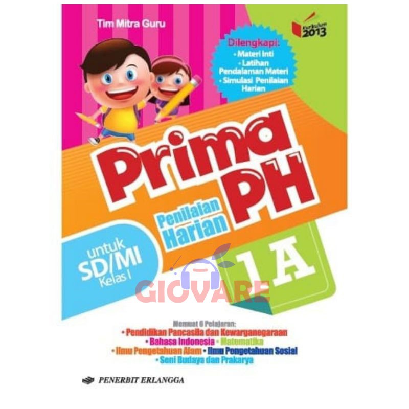 Jual BUKU PRIMA PH 1A ERLANGGA | PENILAIAN HARIAN KELAS 1 SD KURIKULUM 2013 REVISI | Shopee ...