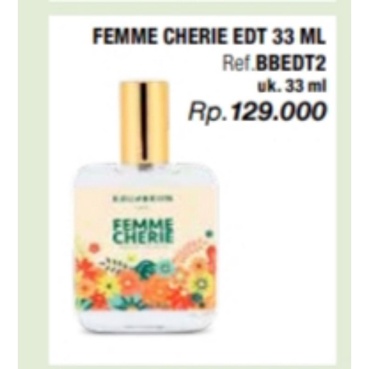 Jual FEMMIE CHERIE Eau De Toillet 33ml | Shopee Indonesia