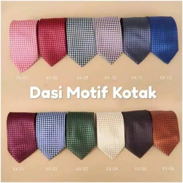 Jual Dasi pria import motif kotak dua warna distributor dasi | Shopee ...