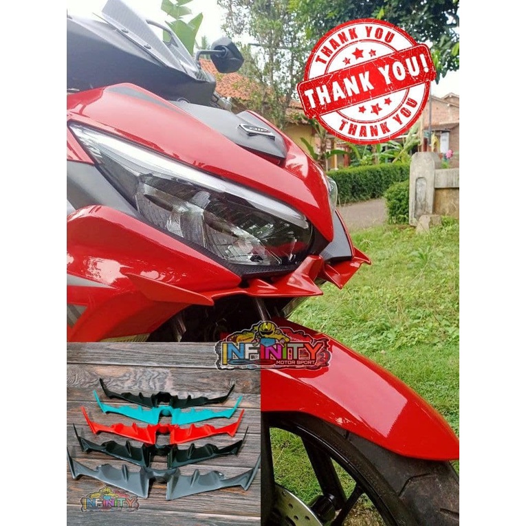 Jual WINGLET ALL NEW AEROX 2021 WINGLET AEROX NEW CONNECTED MODEL H2 ...