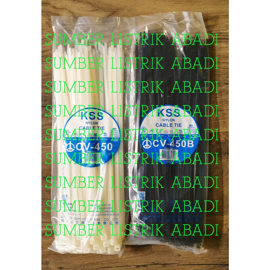 Jual Cable ties / Kabel Ties KSS CV 450 / CV 450 M isi 100pcs Taiwan ...