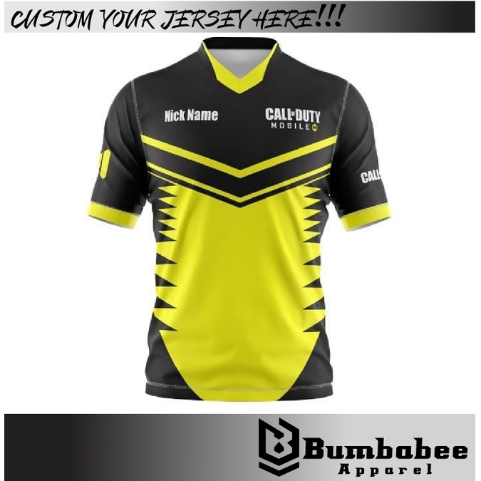 Jual jersey gaming codm custom nama logo satuan COD | Shopee Indonesia