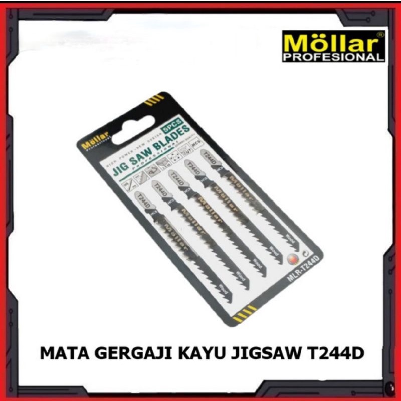 Jual Mollar mata jigsaw T244D untuk potong kayu dan triplex (hrg 1pak ...