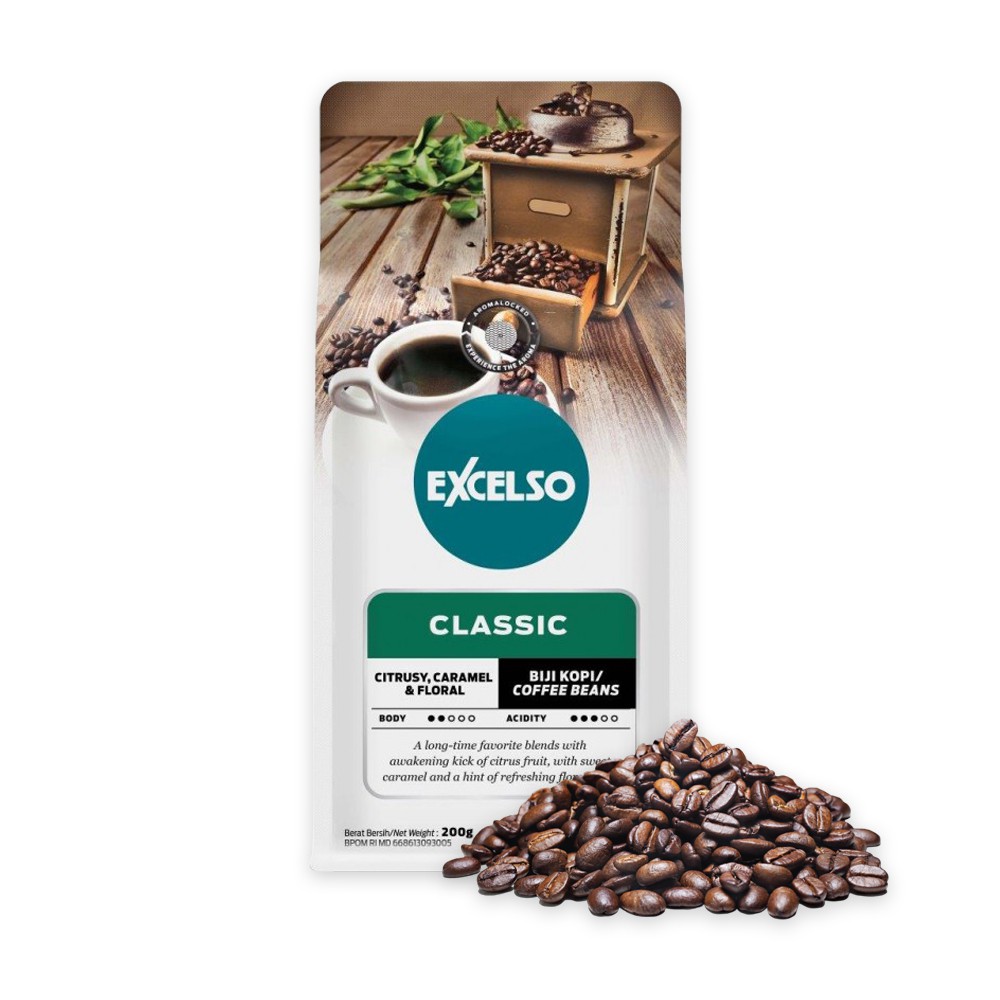 Jual Excelso Kopi The Classic Biji 200G | Shopee Indonesia