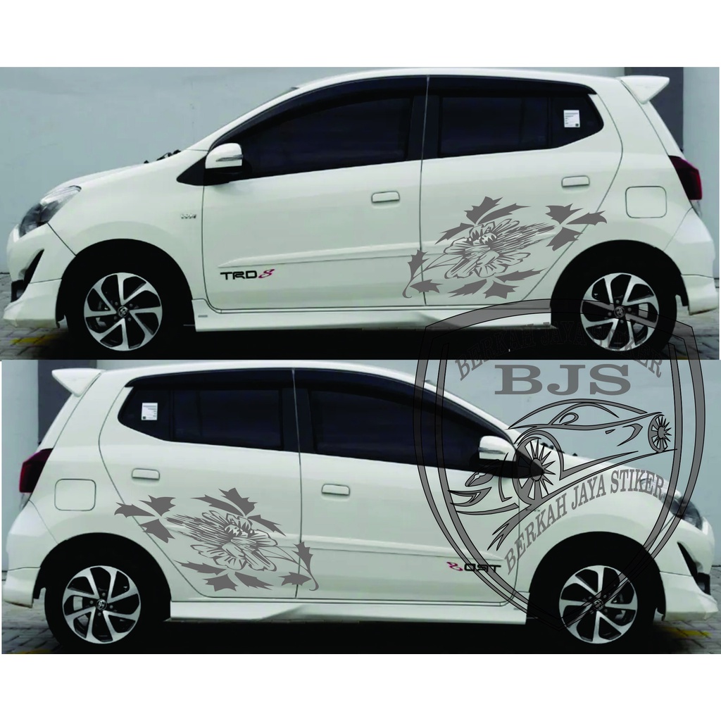 Jual NEW Sticker cutting stiker mobil agya ayla all New honda motif ...