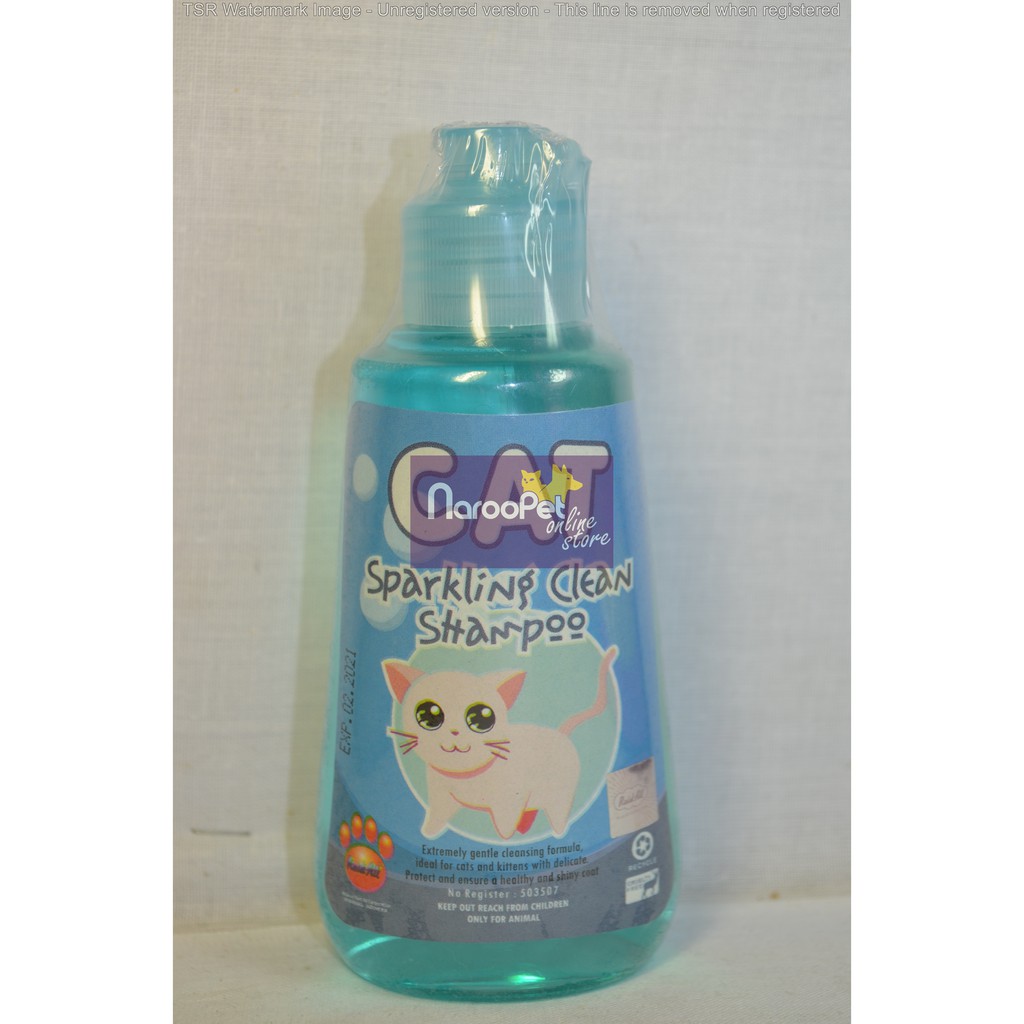 Jual AVC - Shampoo Kucing Raid All Cat Sparkling Clean Shampo biru ...