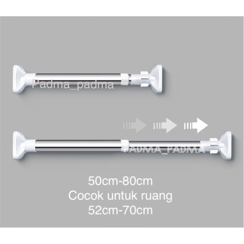 Jual TIANG PIPA FLEKSIBEL TANPA PAKU DAN BOR /TIANG JEMURAN/tiang KAMAR ...