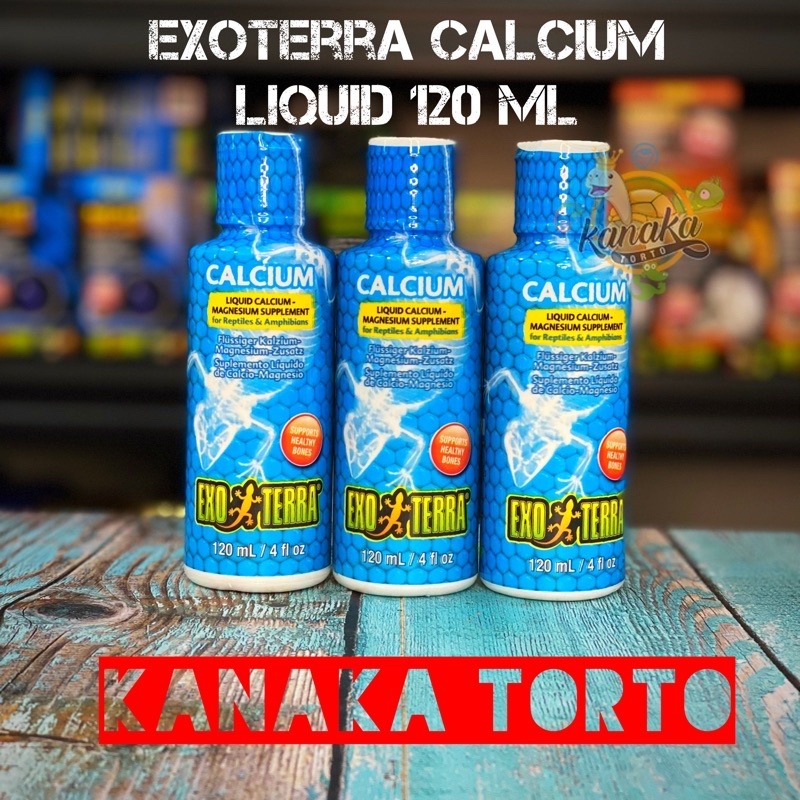 Jual Exoterra Calcium Liquid 120 Ml Kalsium Cair Reptil Kadal Torto ...