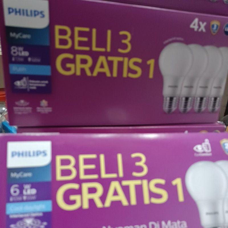 Jual lampu philips led 6 watt paket isi 4 pcs | Shopee Indonesia